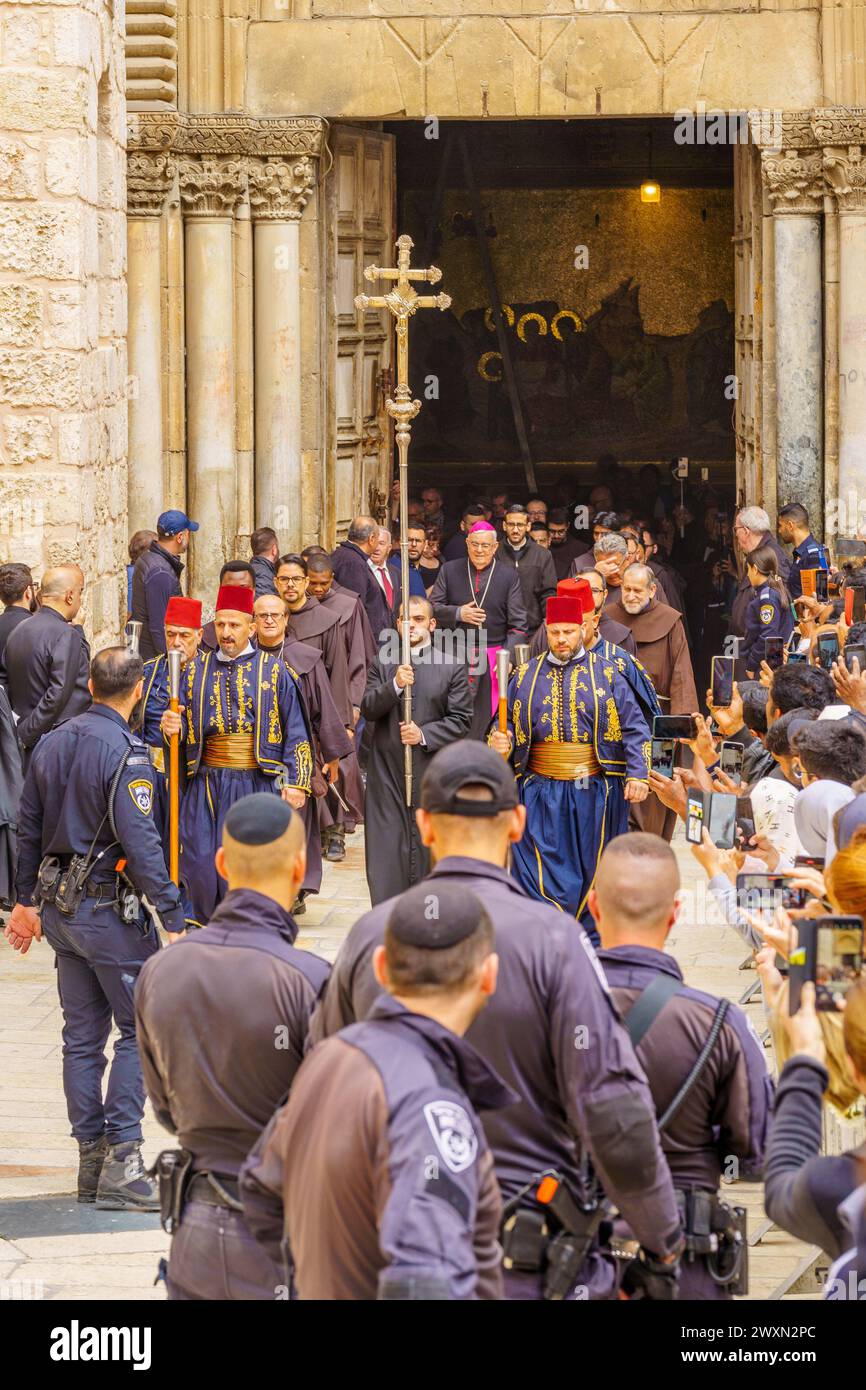 Jerusalem, Israel - March 29, 2024: Western good Friday scene in the ...
