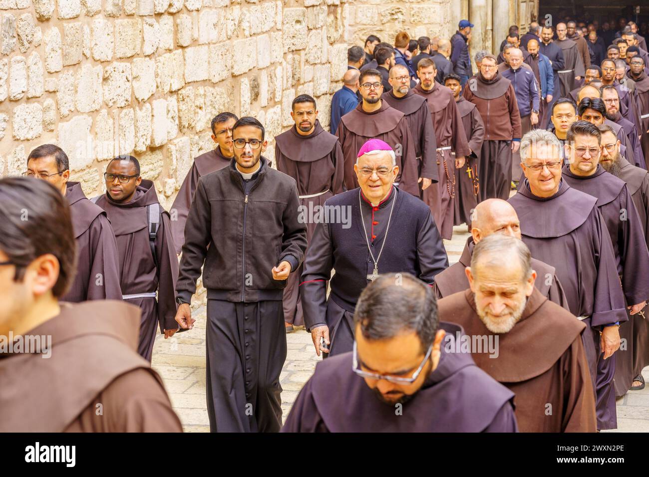 Jerusalem, Israel - March 29, 2024: Western good Friday scene in the ...