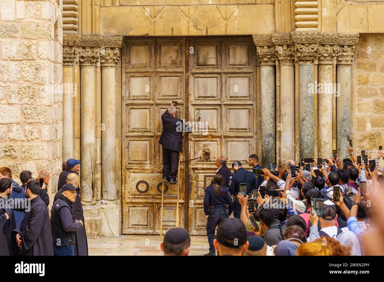 Jerusalem, Israel - March 29, 2024: Western good Friday scene in the ...