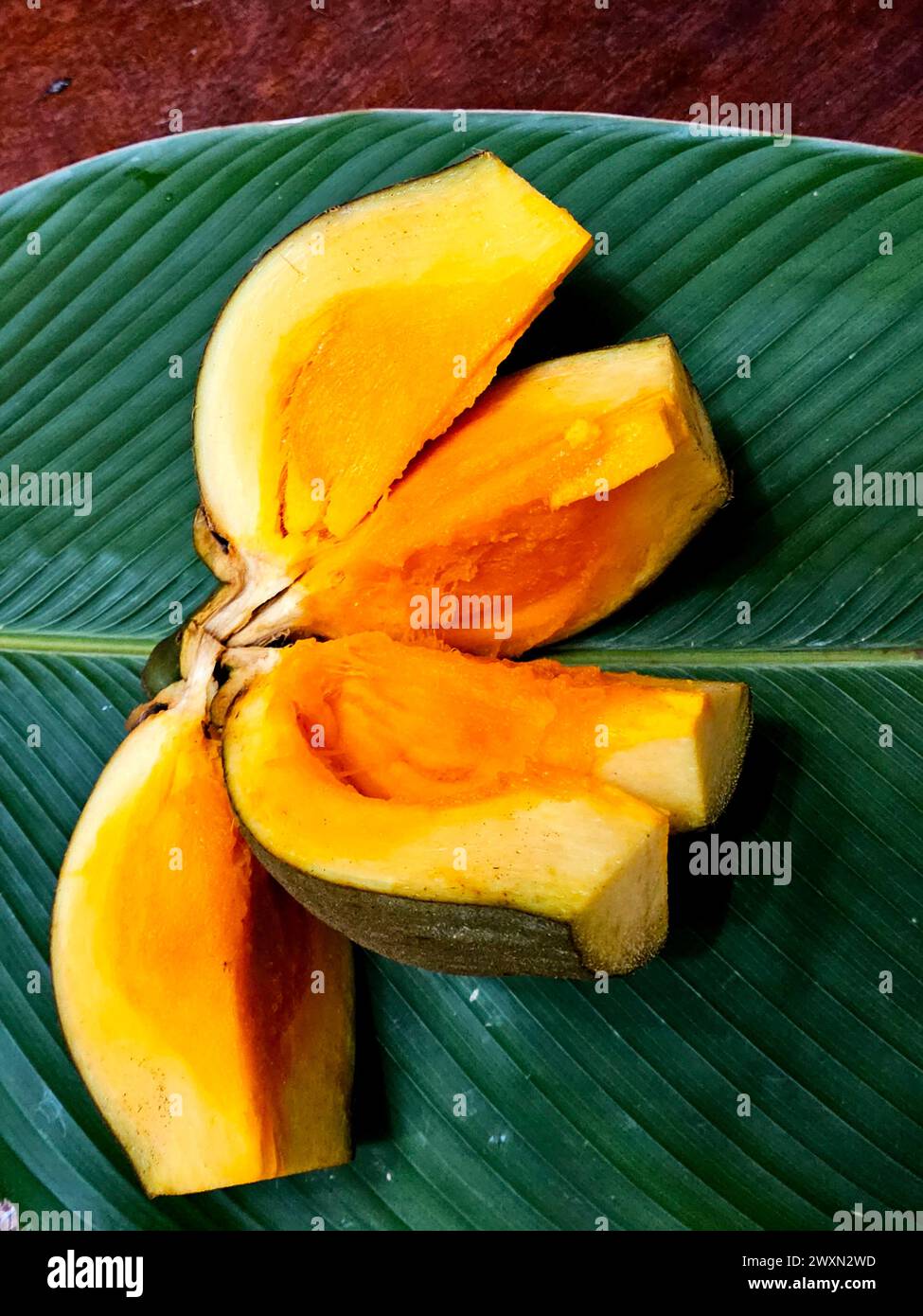 Mamey Sapote (Pouteria sapota) from the Peruvian Rainforest Stock Photo ...