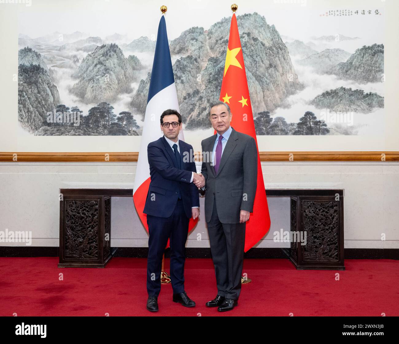 Beijing, China. 1st Apr, 2024. Chinese Foreign Minister Wang Yi, also a ...
