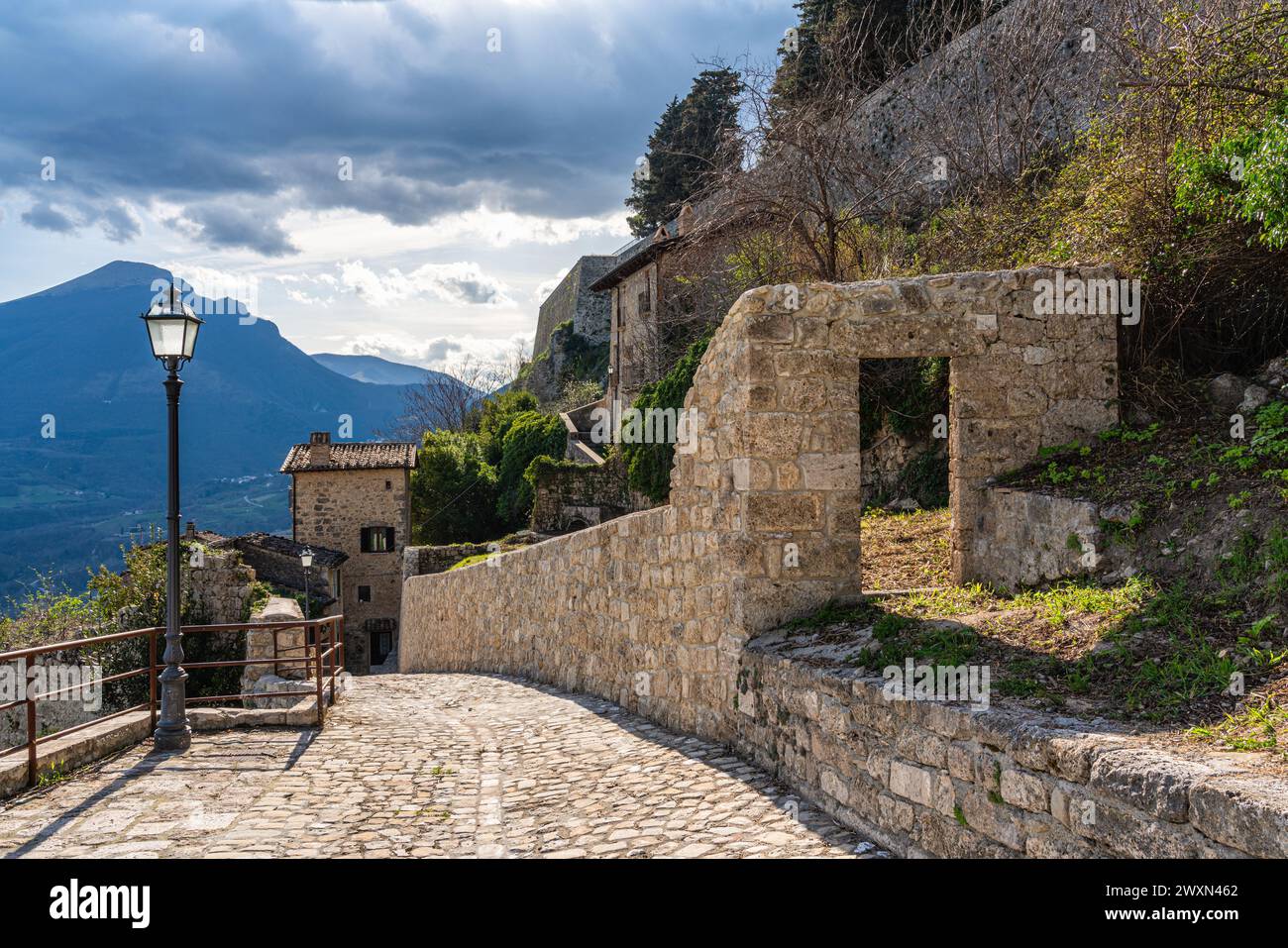 Scenic sight in Civitella del Tronto, beautiful village in the Province ...