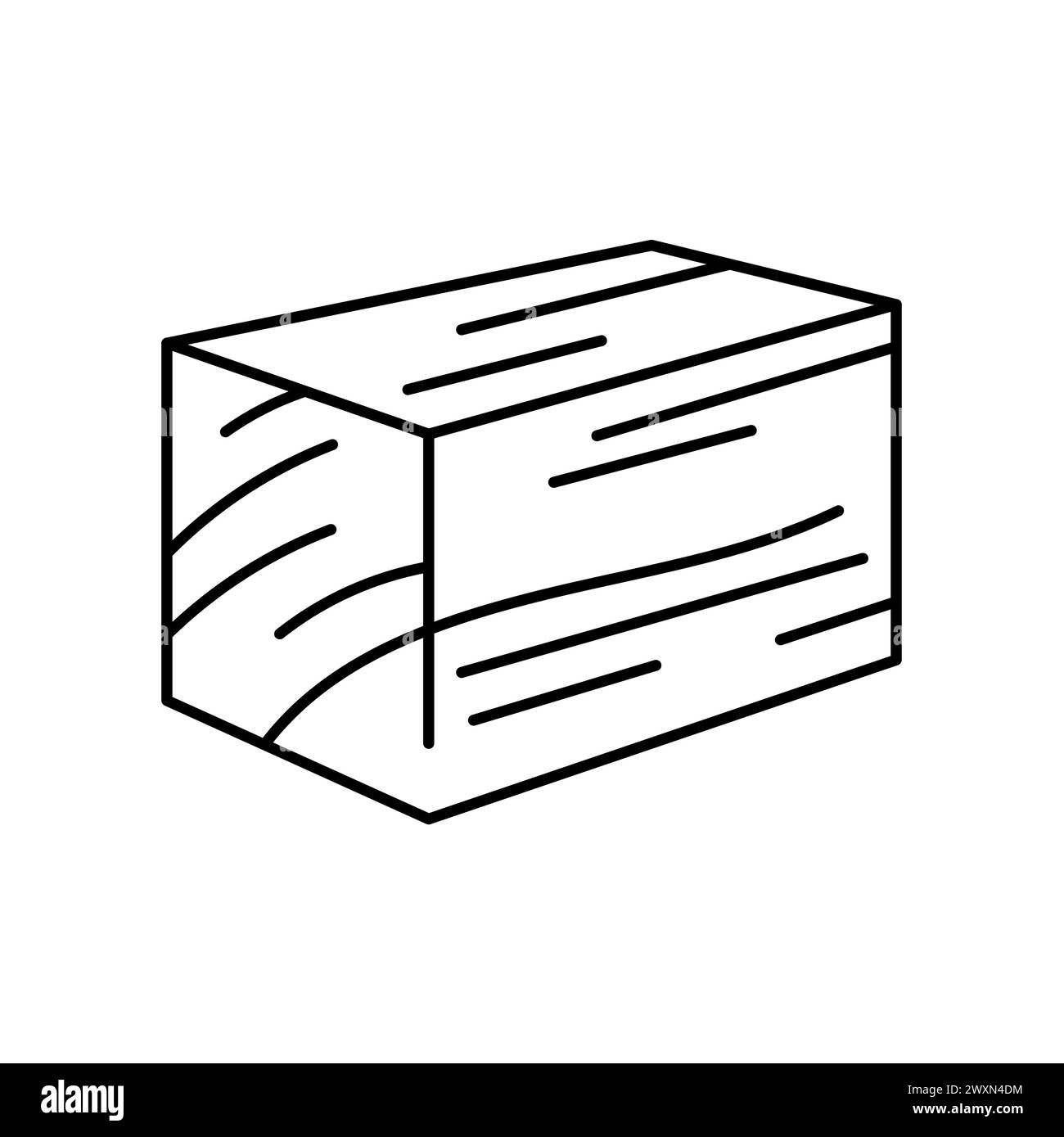 Impreg Timbers Line Black Icon Sign For Web Page Mobile App Button Logo Vector Isolated