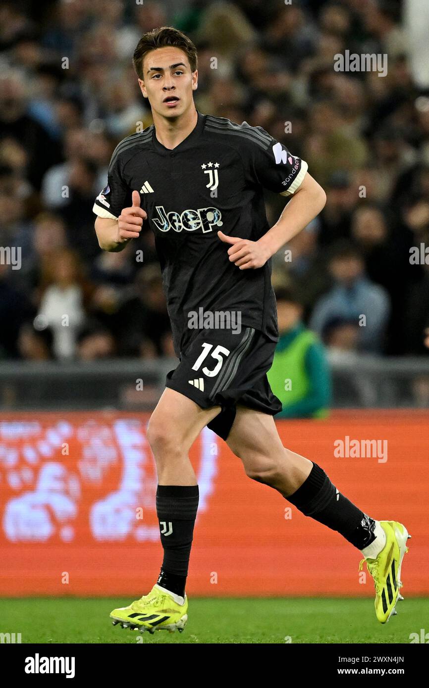 Kenan Yildiz of Juventus FC during the Serie A football match between ...