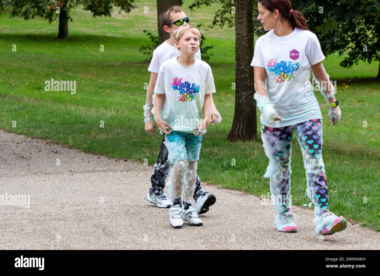 East Anglia Childrens Hospices (EACH) charity fundraiser Bubble Rush ...