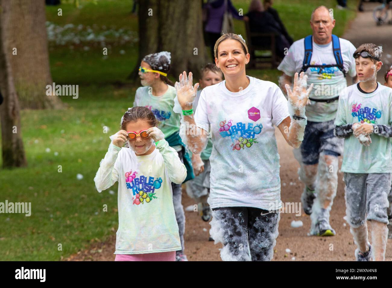 East Anglia Childrens Hospices (EACH) charity fundraiser Bubble Rush ...