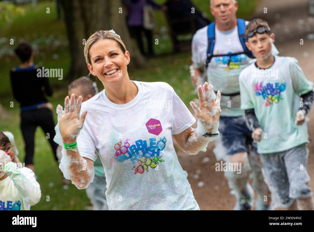 East Anglia Childrens Hospices (EACH) charity fundraiser Bubble Rush ...