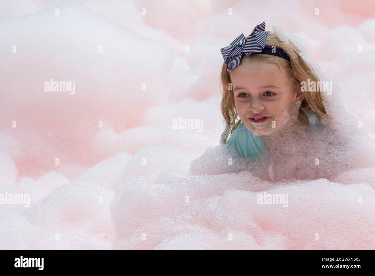 East Anglia Childrens Hospices (EACH) charity fundraiser Bubble Rush ...