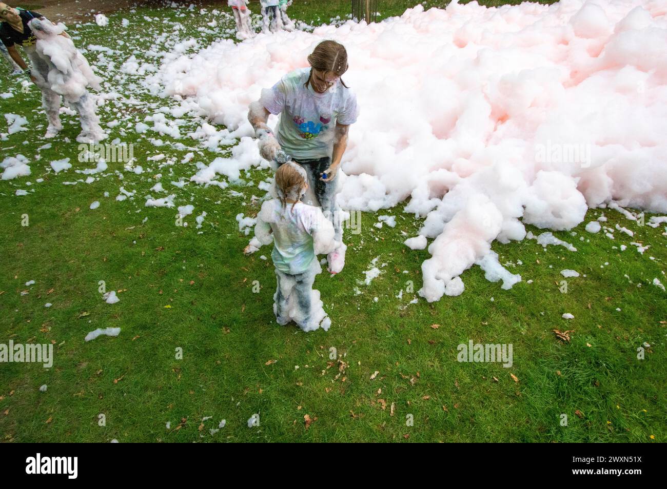 East Anglia Childrens Hospices (EACH) charity fundraiser Bubble Rush ...