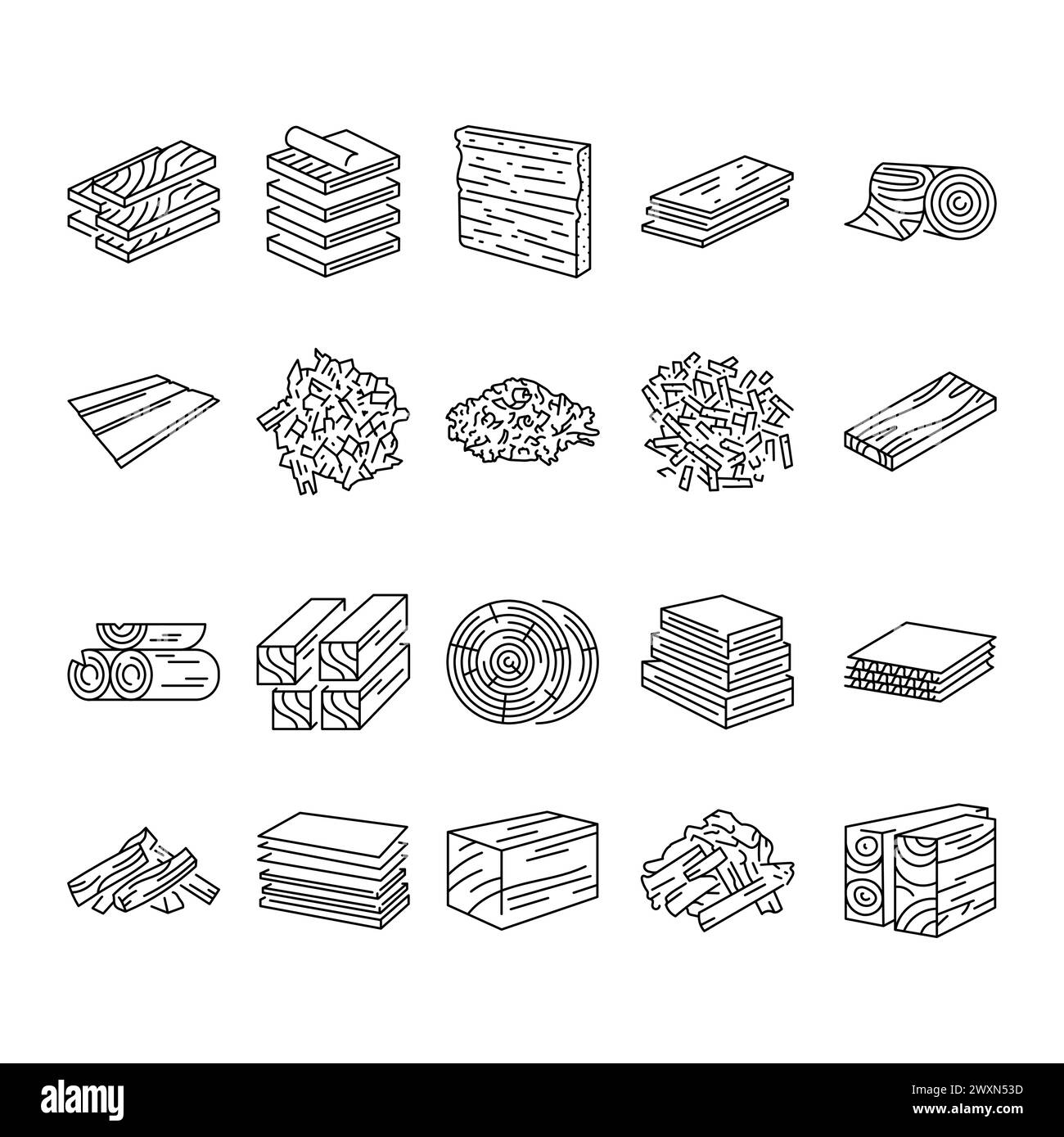 Laminated veneer lumber Stock Vector Images - Alamy