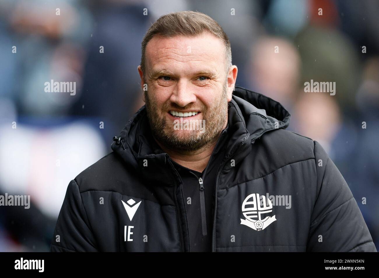 Bolton Wanderers manager Ian Evatt ahead of the Sky Bet League One ...