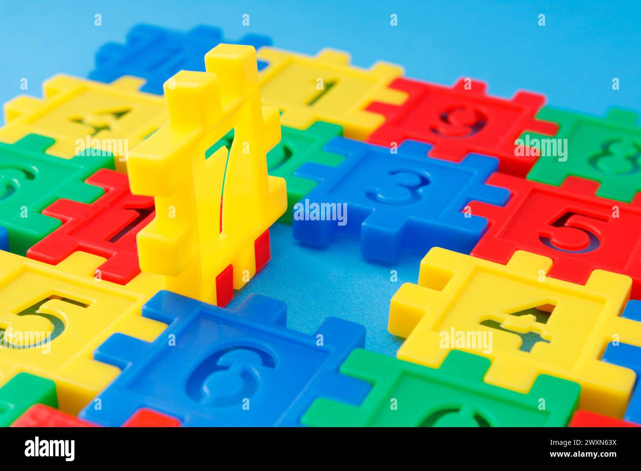 Color number education game hi-res stock photography and images - Alamy
