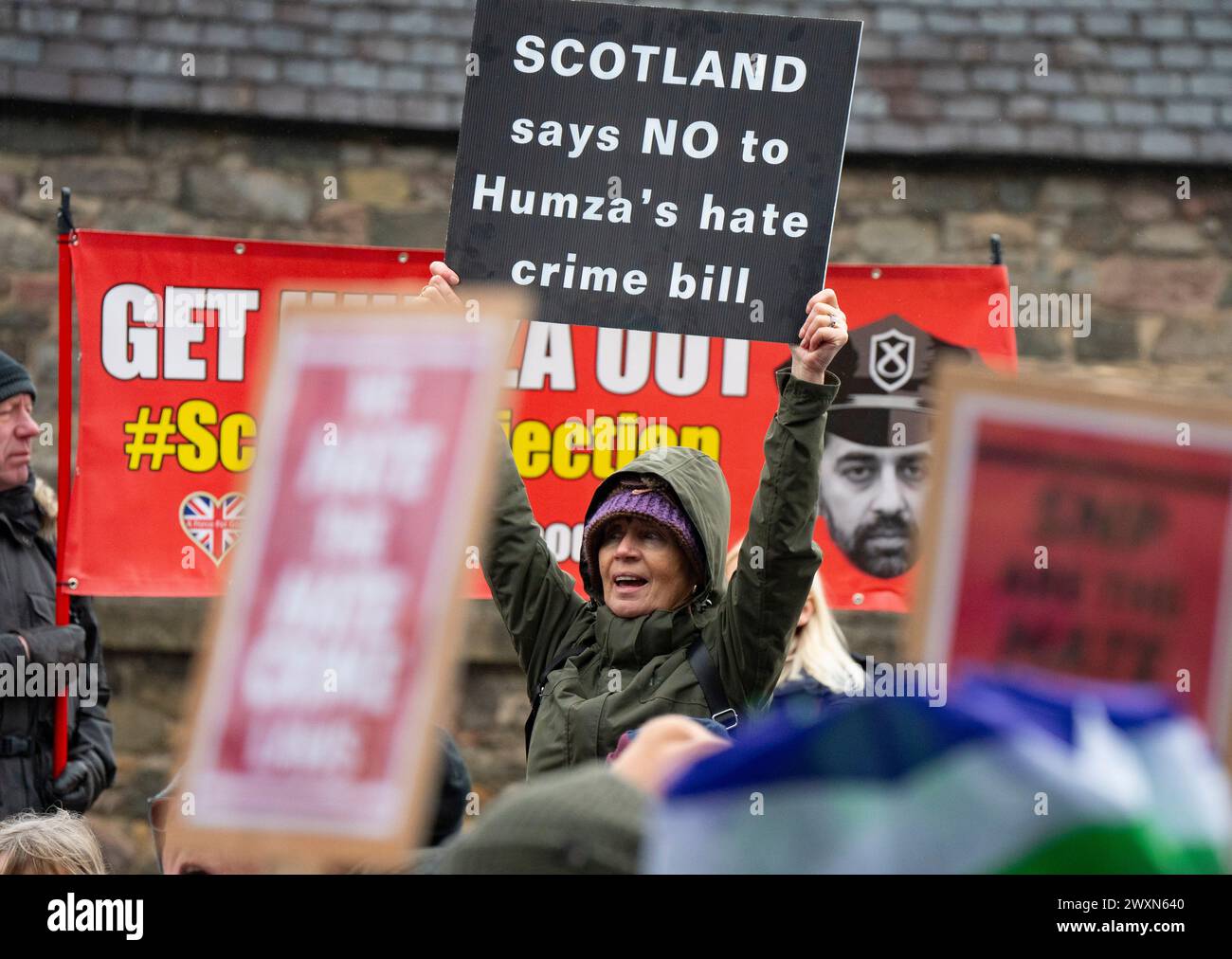 Edinburgh,, Scotland, UK. 1st April, 2024. Various political and ...