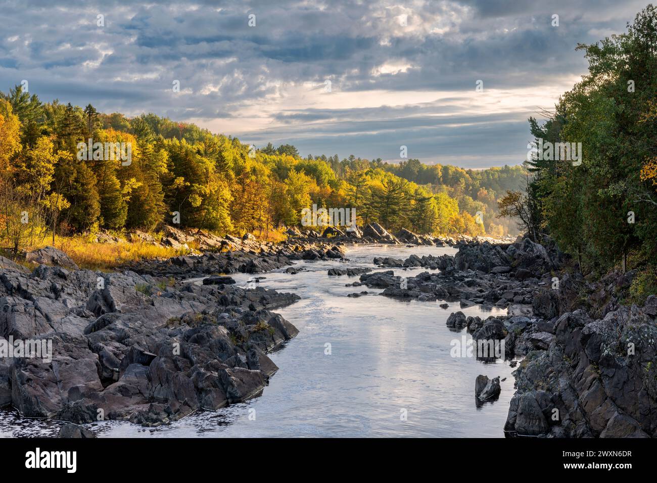 St. Louis River, Jay Cooke State Park, Autumn, MN, USA, by Dominique ...