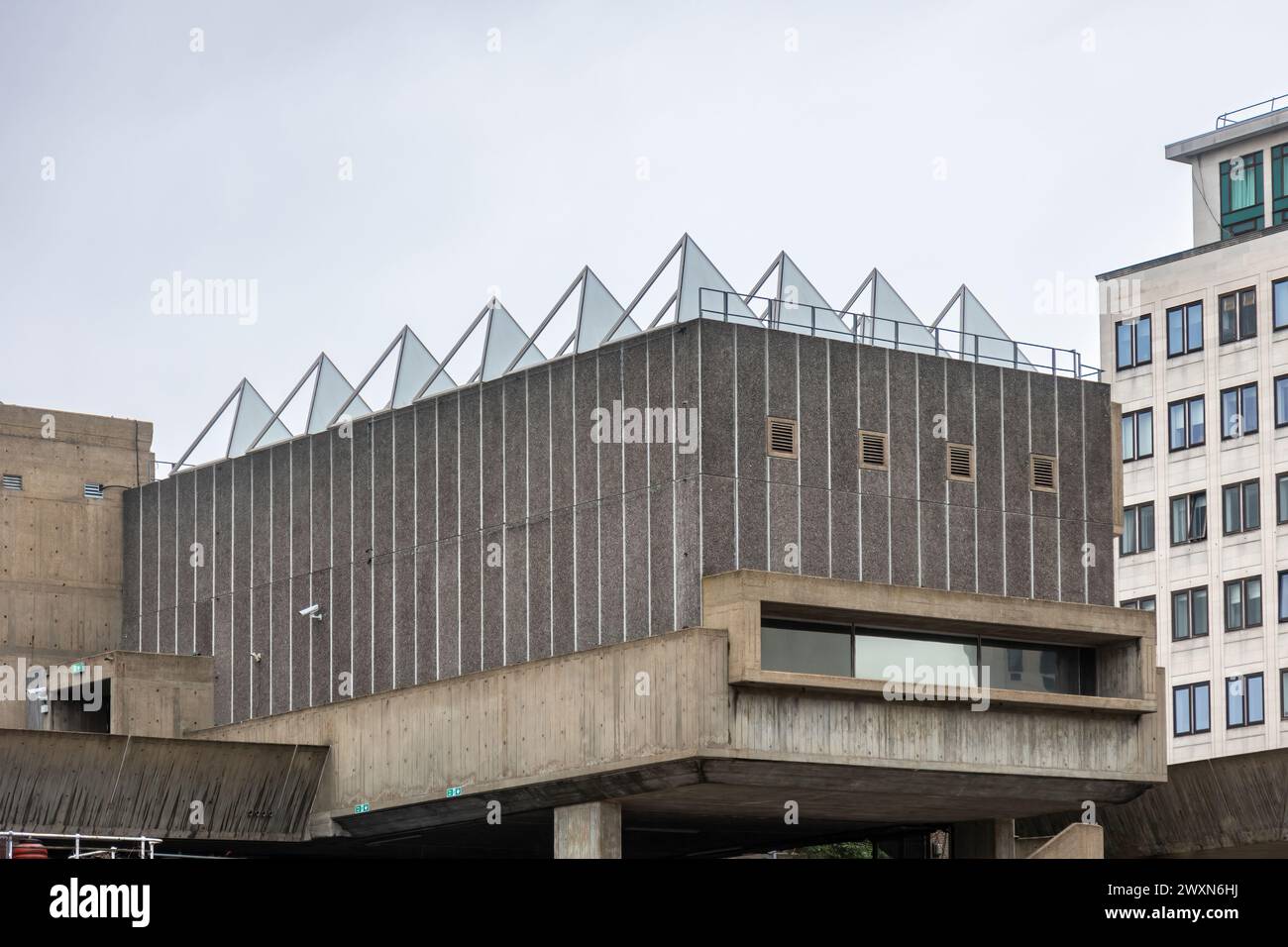 Brutalist architecture of the South Bank on the River Thames, London ...