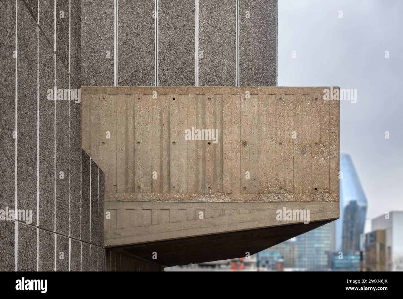 Brutalist architecture of the South Bank on the River Thames, London ...