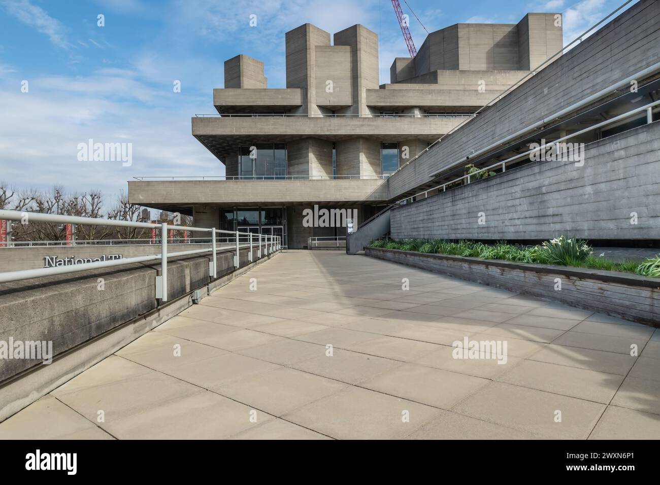 Brutalist architecture of the South Bank on the River Thames, London ...