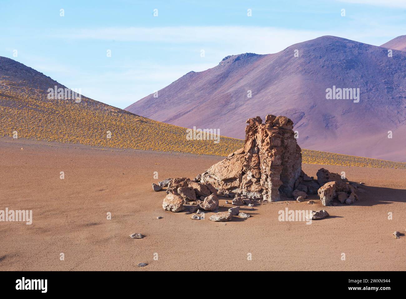 Epic Salvador Dali desert. Unusual natural landscapes in Bolivia Stock ...