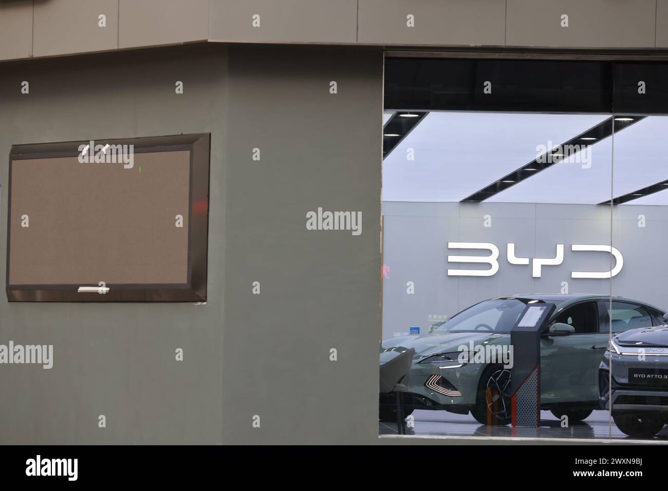 BYD auto showroom in Kowloon bay, Hong kong have been open on November ...