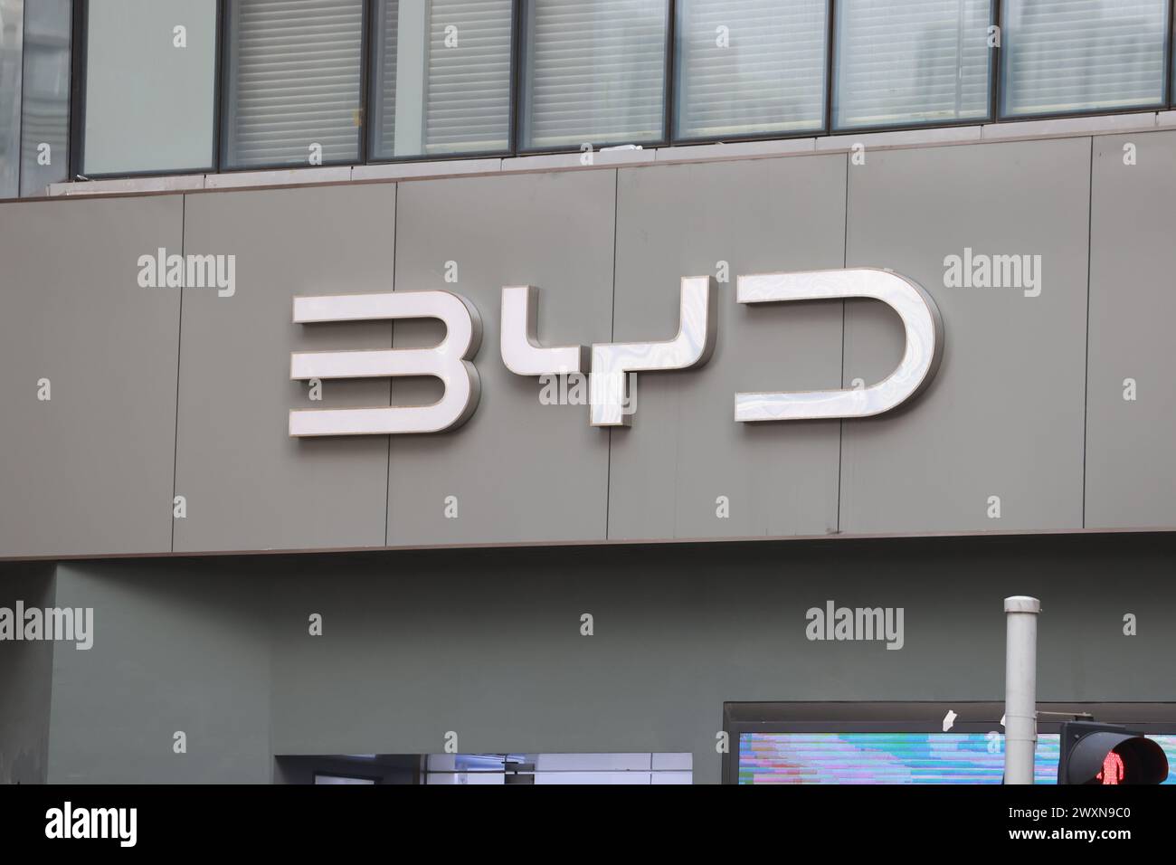 BYD auto showroom in Kowloon bay, Hong kong have been open on November ...