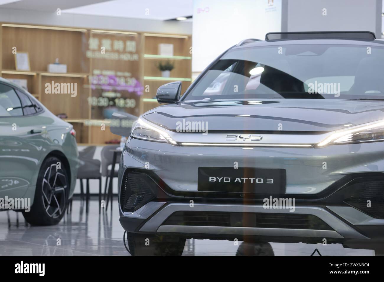 BYD auto showroom in Kowloon bay, Hong kong have been open on November ...