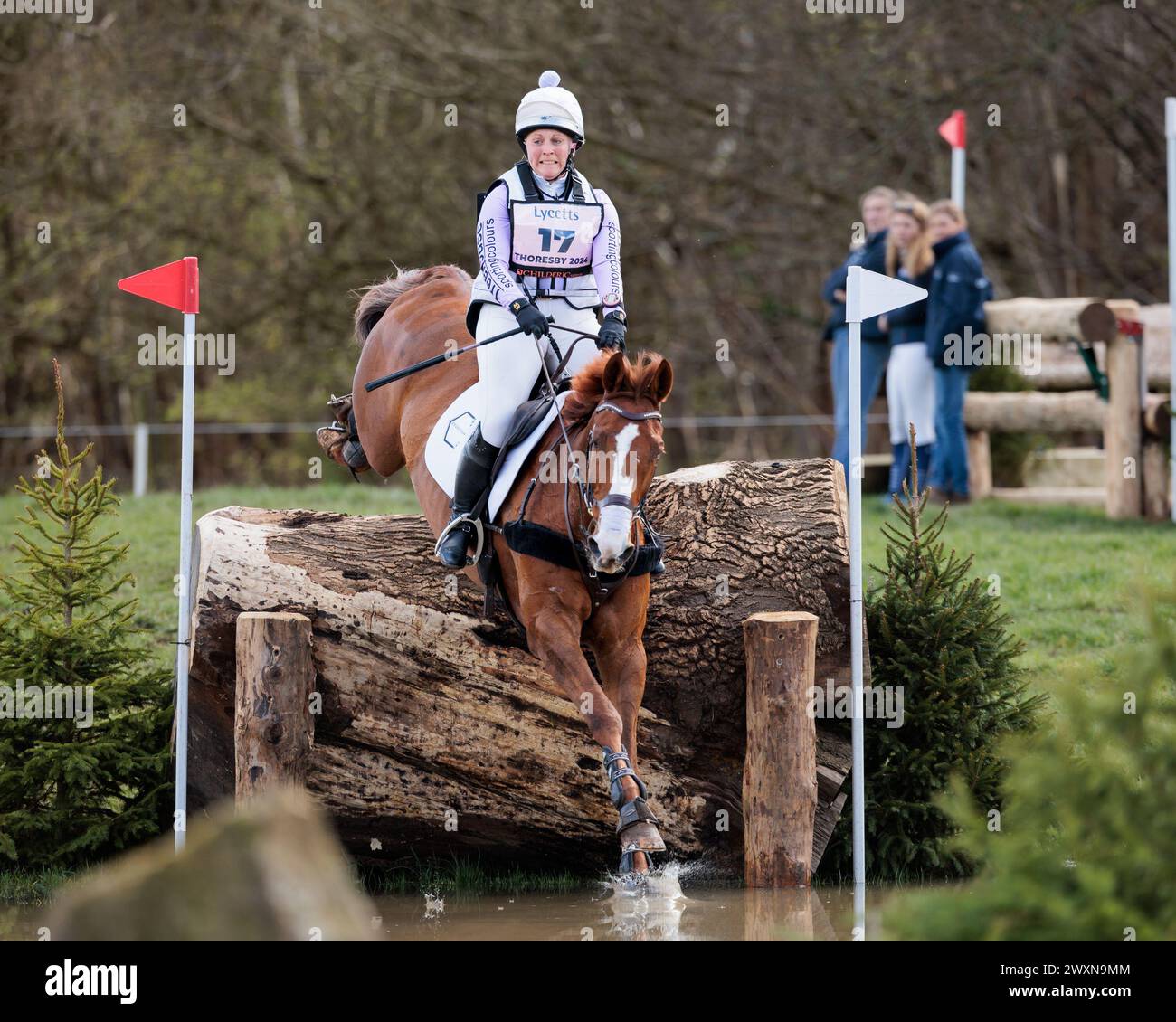 Gemma Stevens of the United Kingdom with Chilli Knight during the CCI4 ...