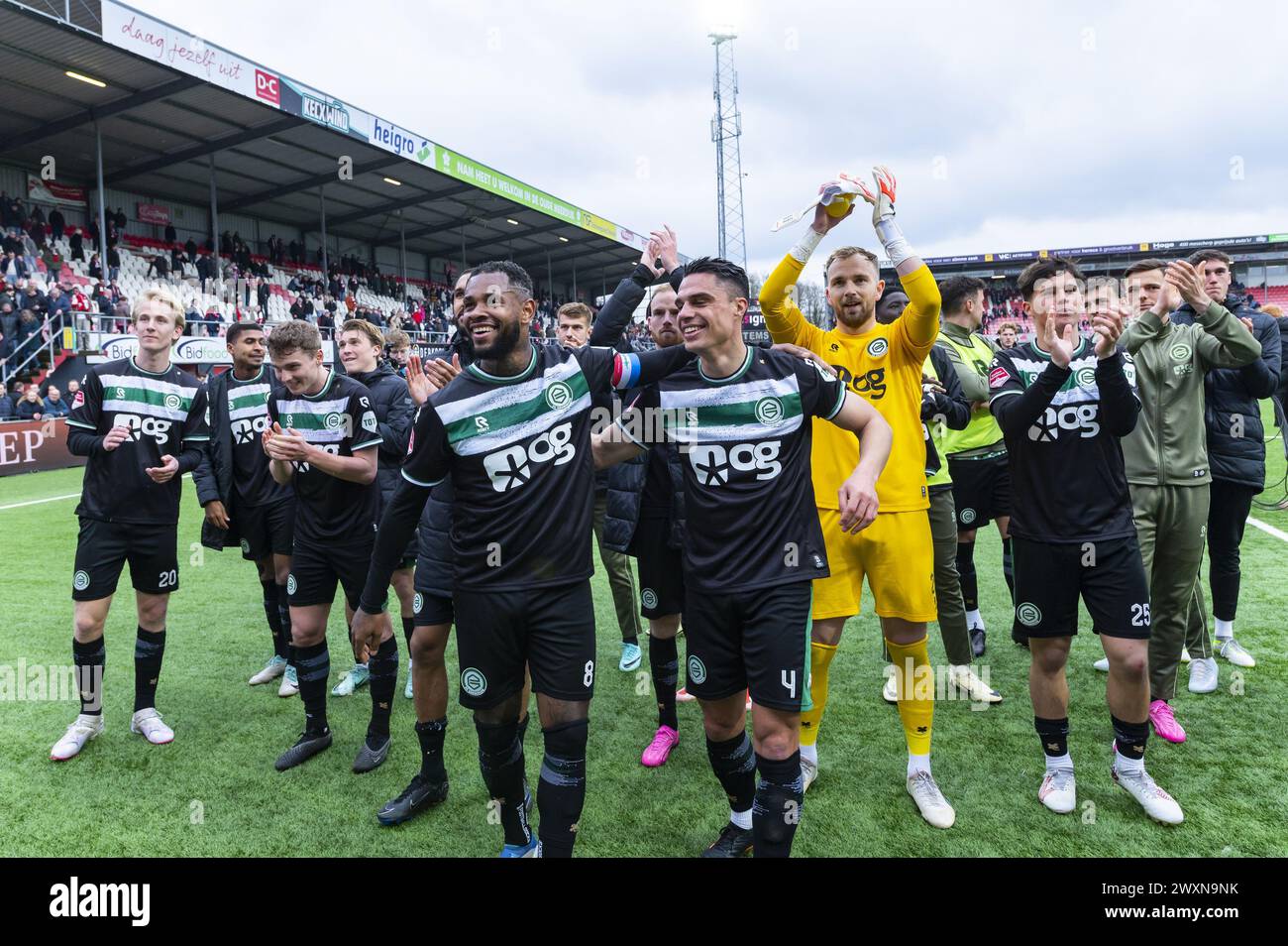 Emmen, Netherlands. 01st Apr, 2024. EMMEN, Stadium Oude Meerdijk, 01-04-2024, season 2023/2024 ...