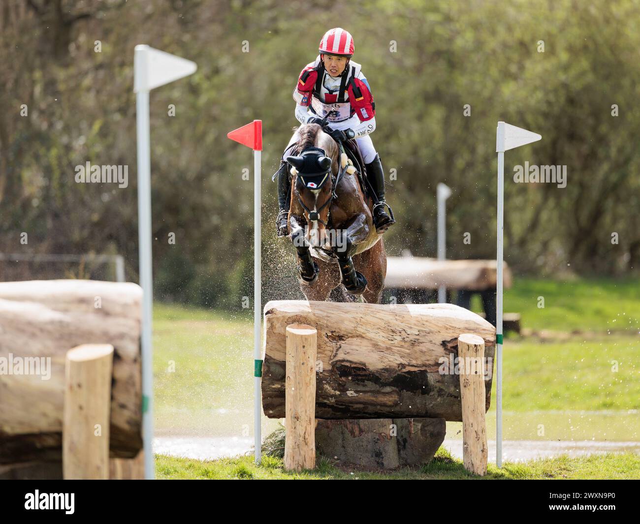 Kazuma Tomoto of Japan with By Design Jra during the CCI4*-S Grantham ...