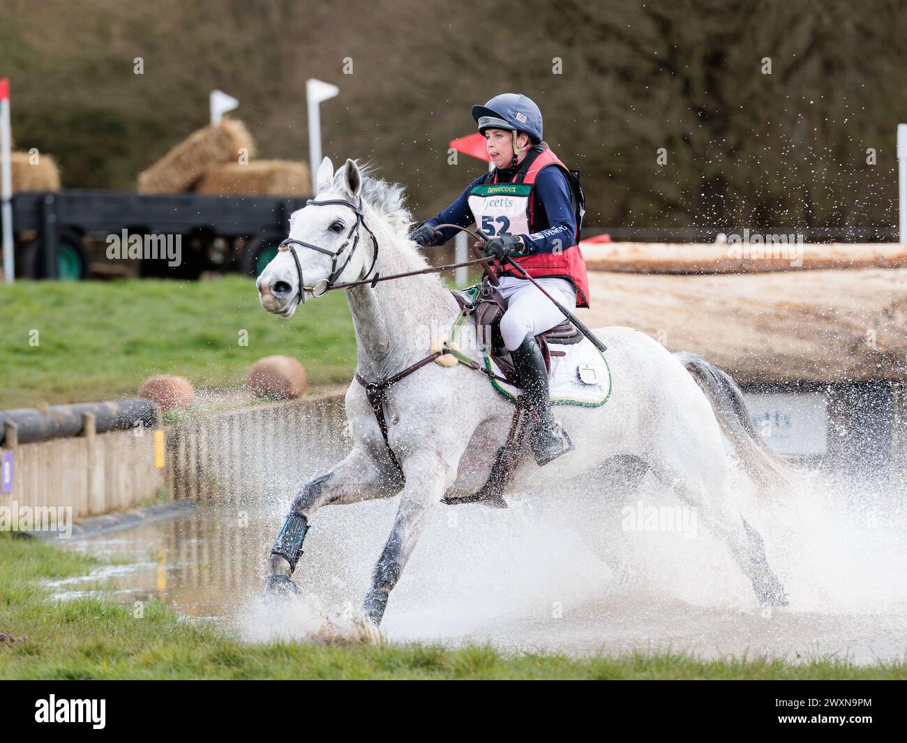 Katie Bleloch of the United Kingdom with Goldlook during the CCI4*-S ...