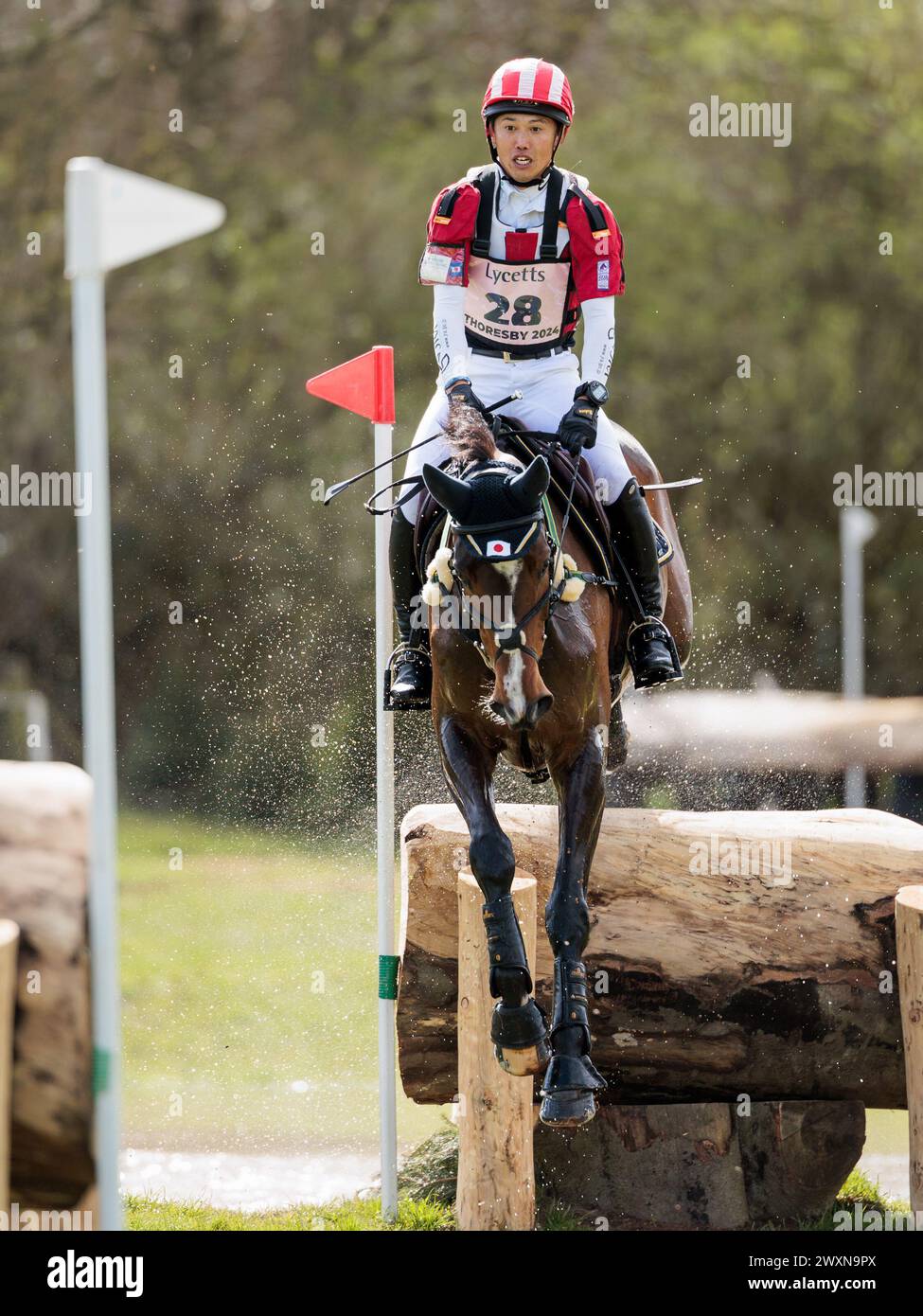 Kazuma Tomoto of Japan with By Design Jra during the CCI4*-S Grantham ...