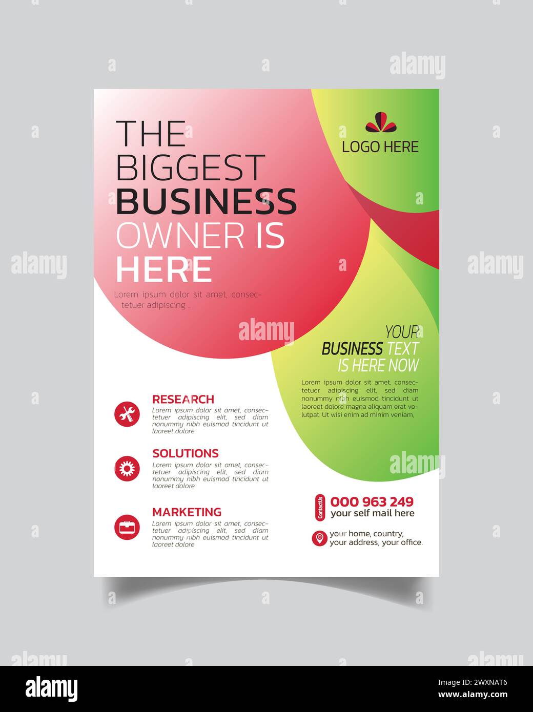 Pretty Creative Company Business Flyer and Modern Corporate Business Leaflet Design Stock Vector ...