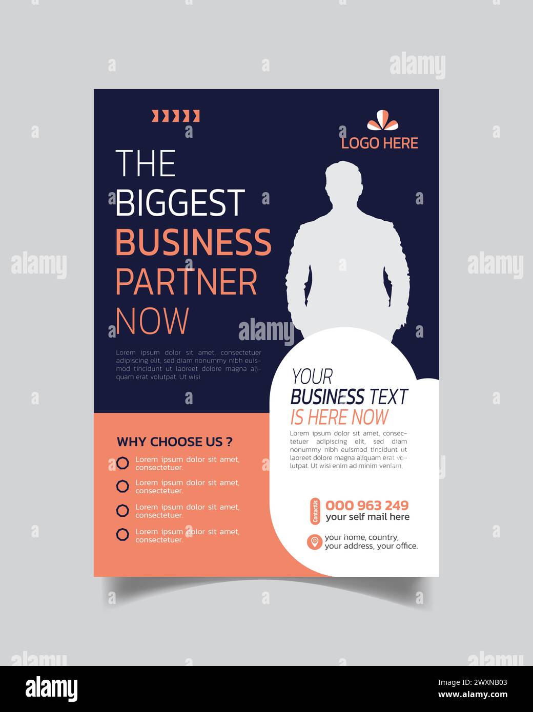 Modern Company Business Flyer and Tidy Corporate Business Leaflet Template Stock Vector Image ...