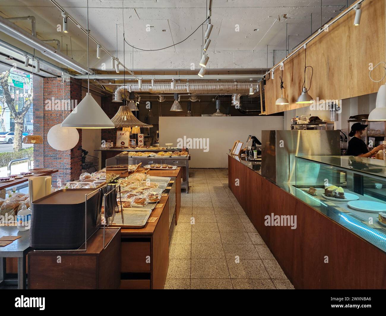 Seoul, South Korea - A bakery cafe in Nowon-gu, with a variety of ...