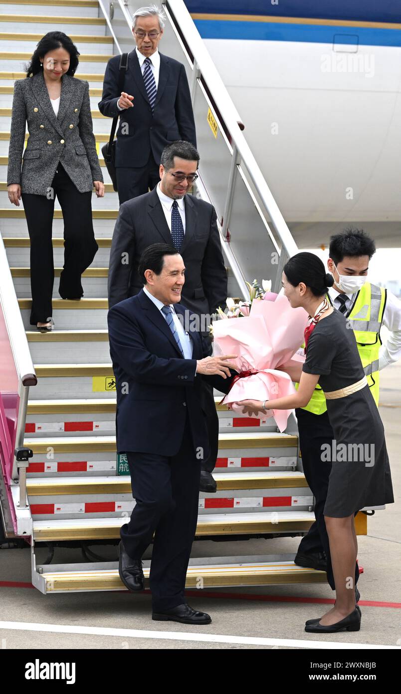 Shenzhen, China's Guangdong Province. 1st Apr, 2024. Ma Ying-jeou ...