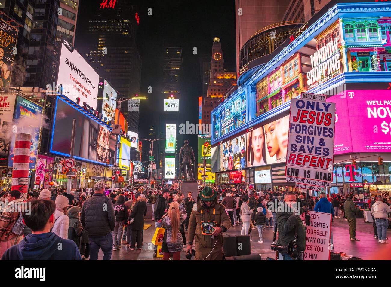 Times Square is a major commercial intersection, tourist destination ...