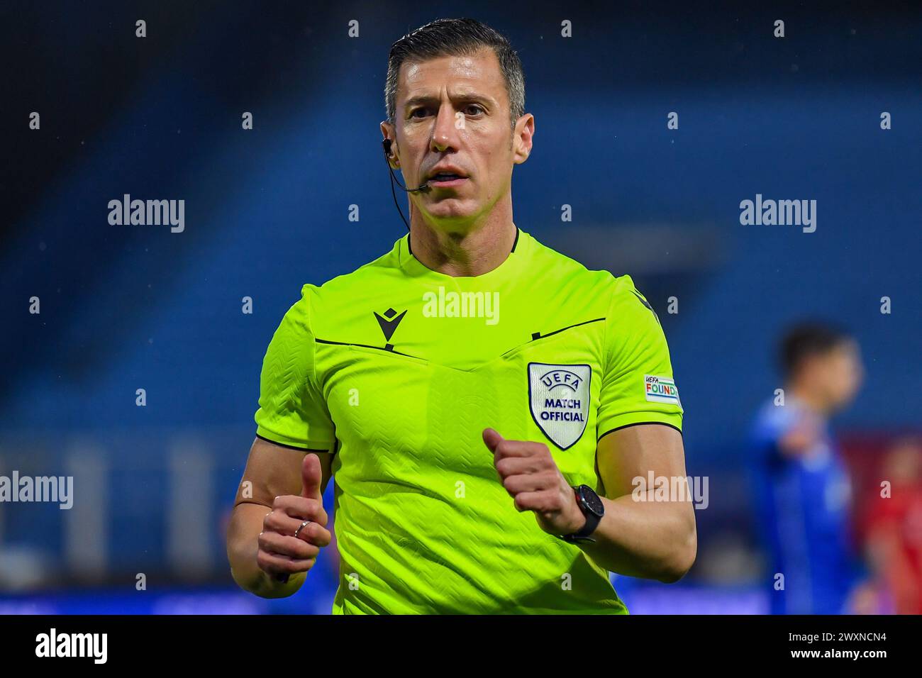 Ferrara, Italy. 26th Mar, 2024. The Referee of the match Cesar Soto ...