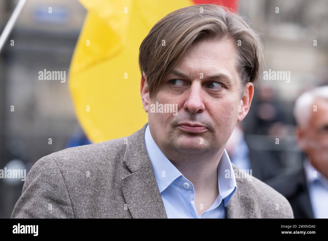 Dresden, Germany. 01st Apr, 2024. Maximilian Krah, AfD lead candidate ...