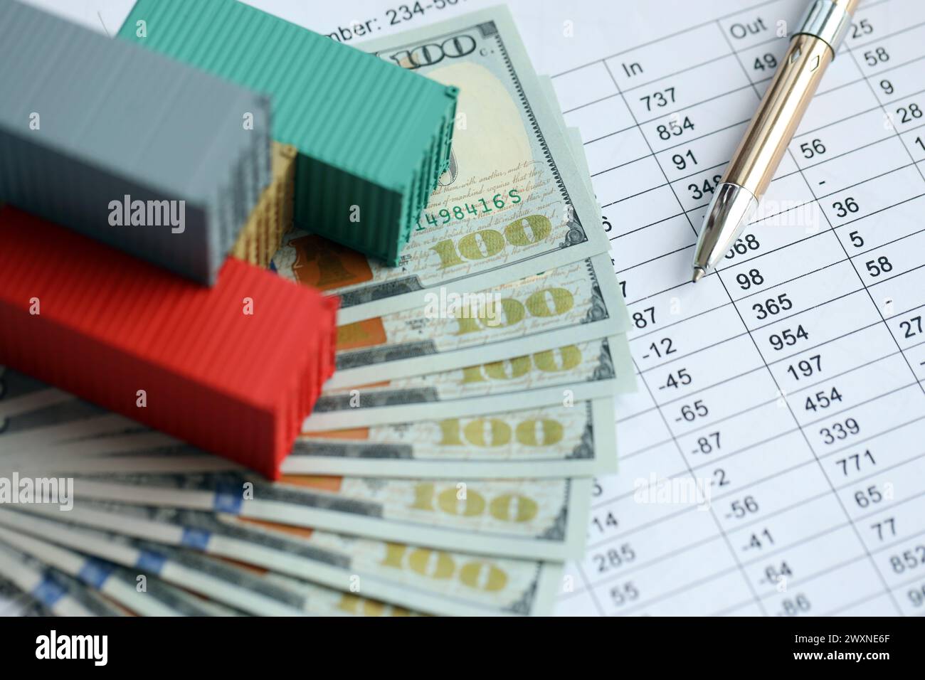 Global business container cargo ship in import export business logistic ...