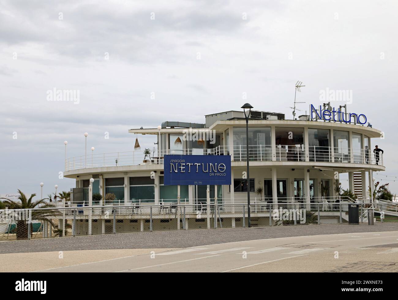 Iconic Neptune Bar at Rimini which opened in 1933 Stock Photo - Alamy