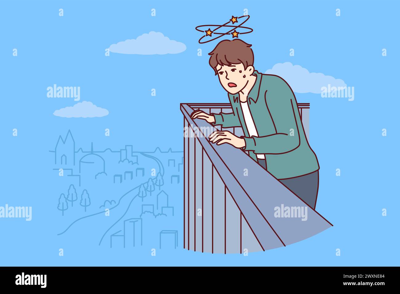 Man afraid of heights hi-res stock photography and images - Alamy