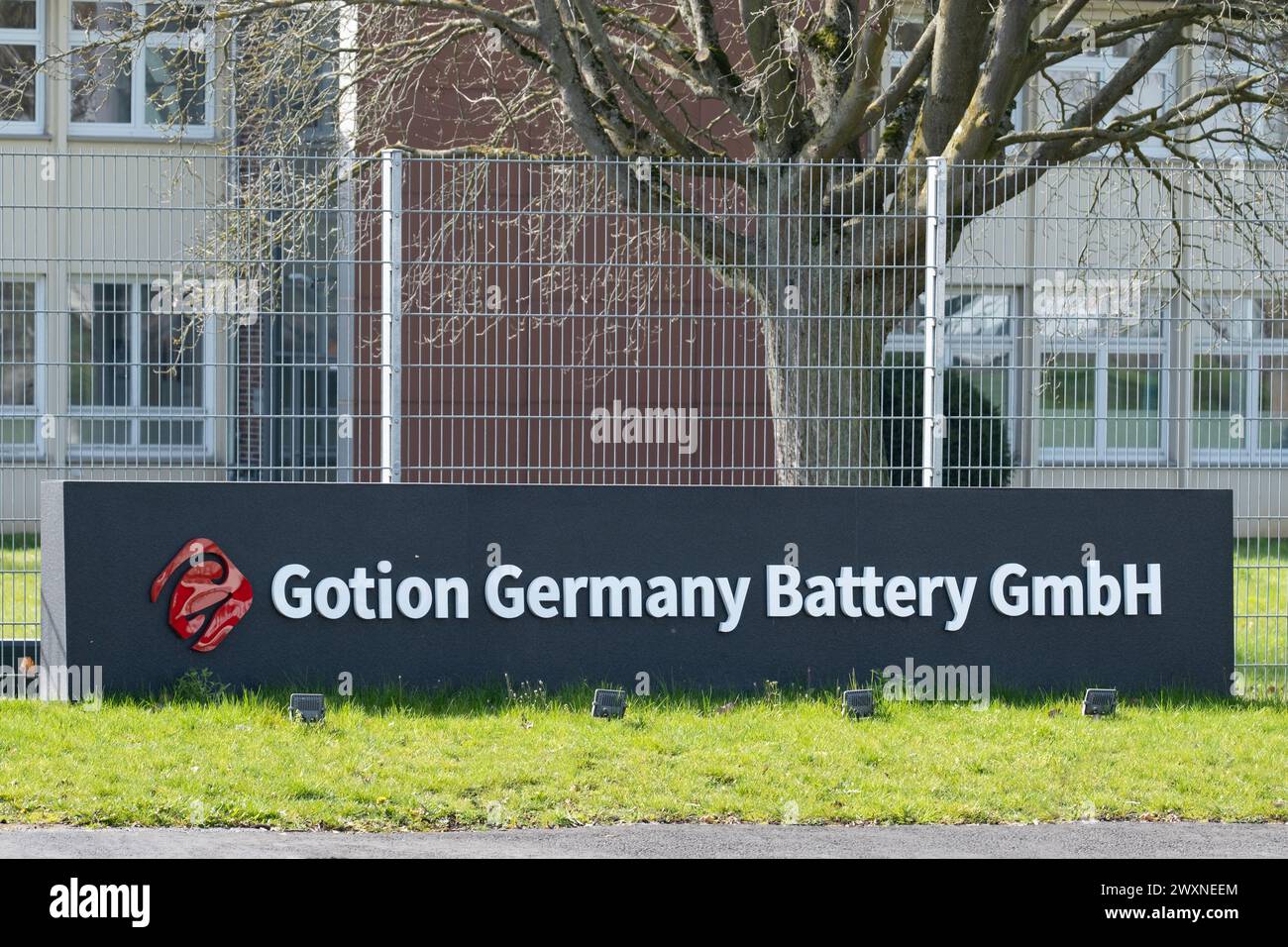 Gotion company's building with logo, Gotion High-Tech Company Limited, manufacturer lithium-ion ...