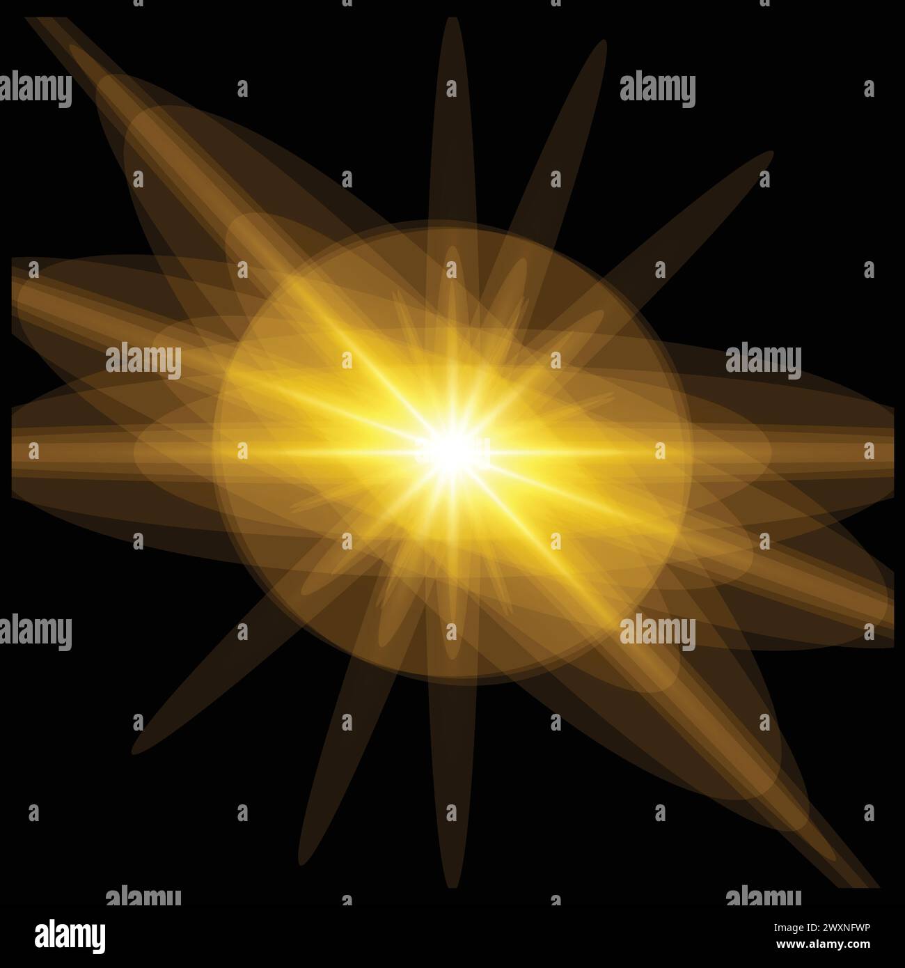 Lens flare sunrise Stock Vector Images - Alamy