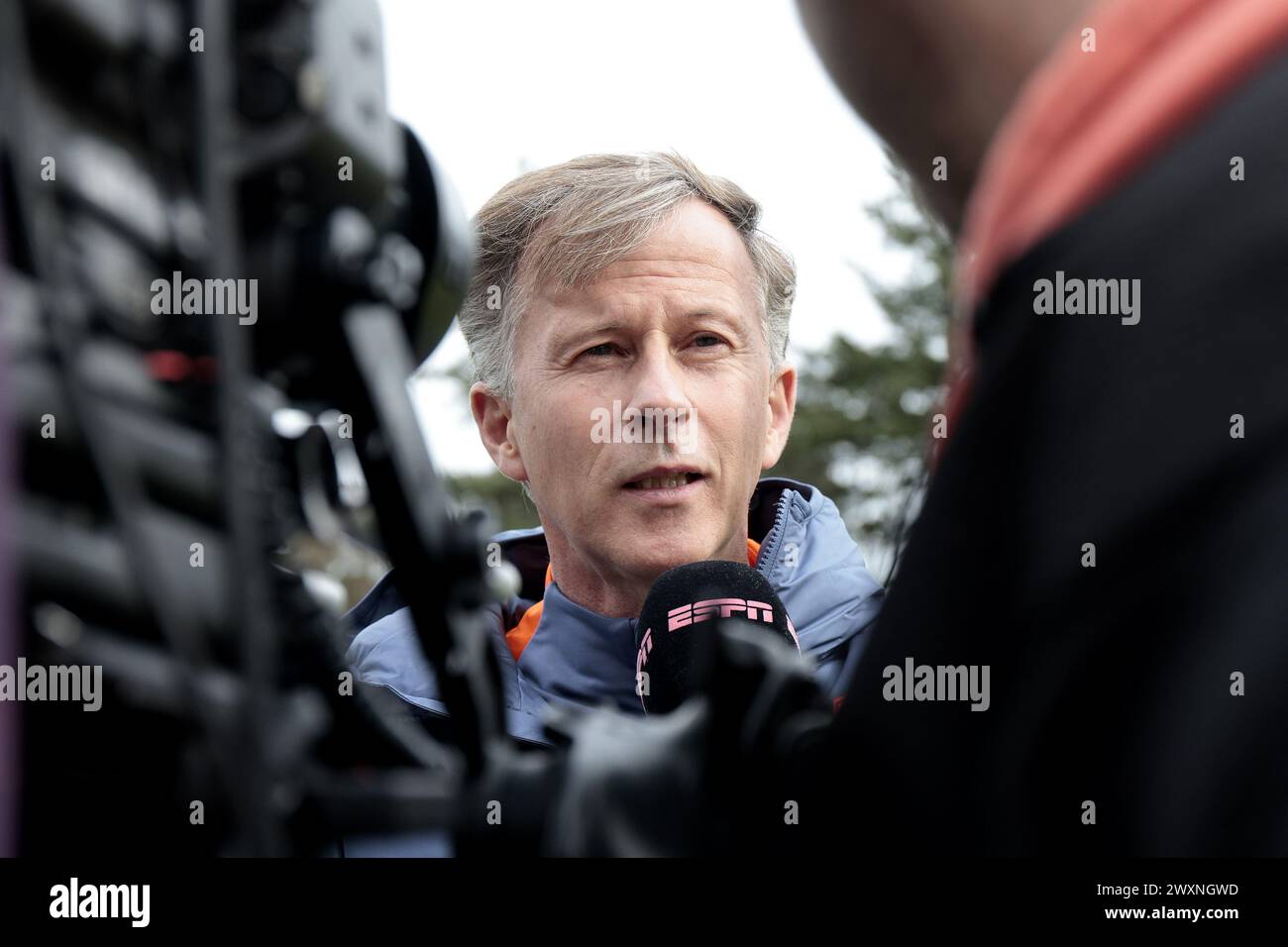 ZEIST - Holland coach Andries Jonker prior to the training of the Dutch ...