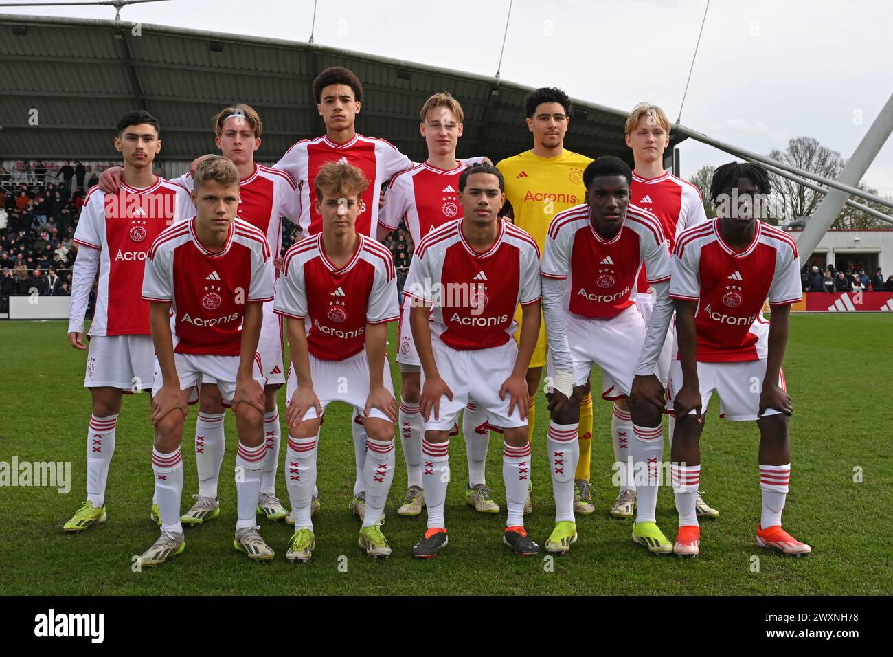 AMSTERDAM - Ajax U17 during the final of the Ajax Future Cup 2024 match ...