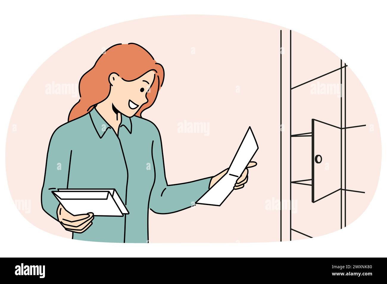 Checking notification Stock Vector Images - Alamy