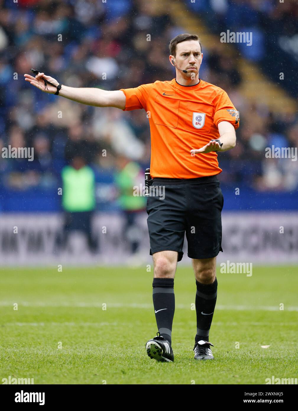 Match referee Ben Toner during the Sky Bet League One match at the ...