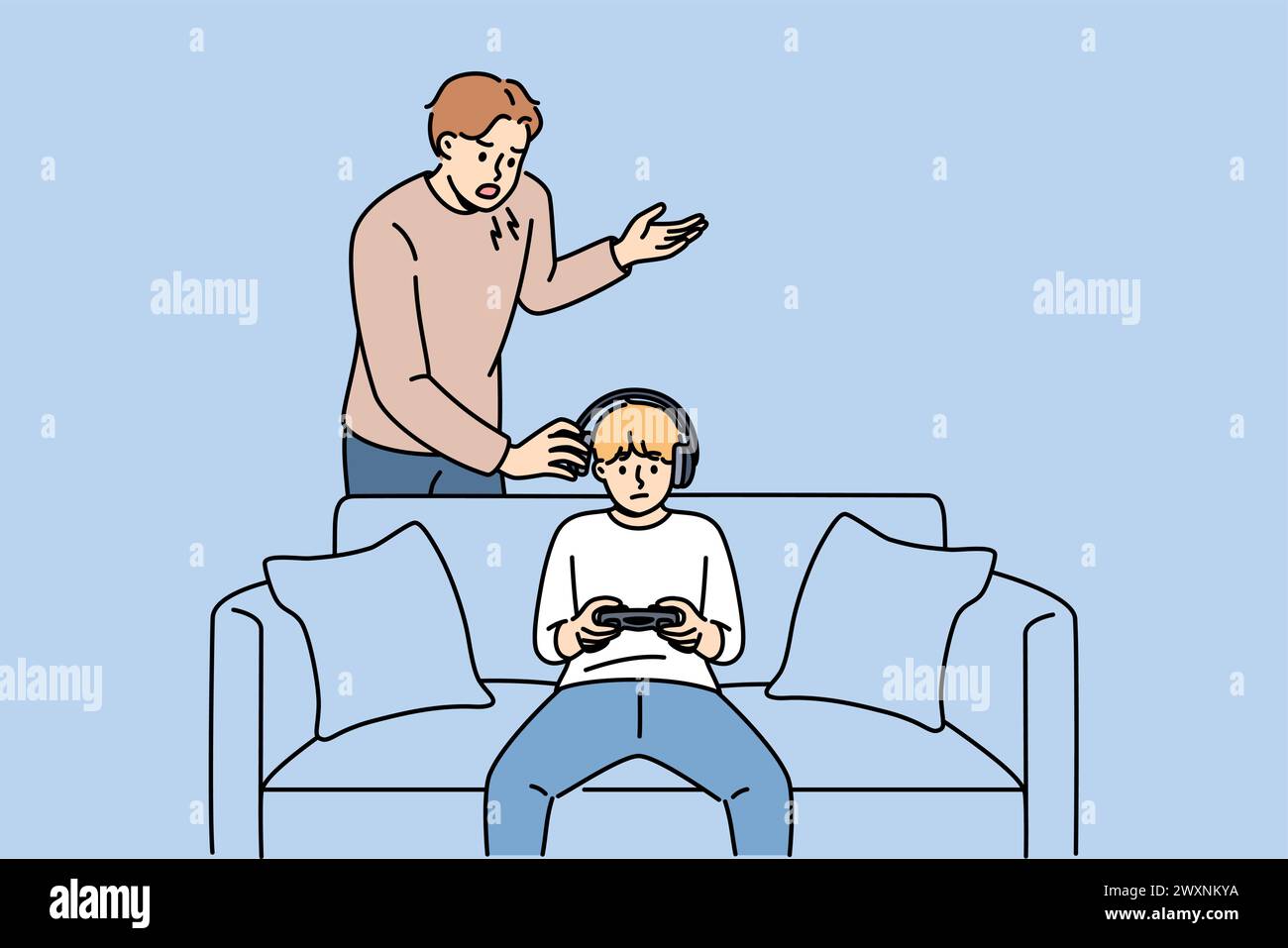 Ignoring child Stock Vector Images - Alamy