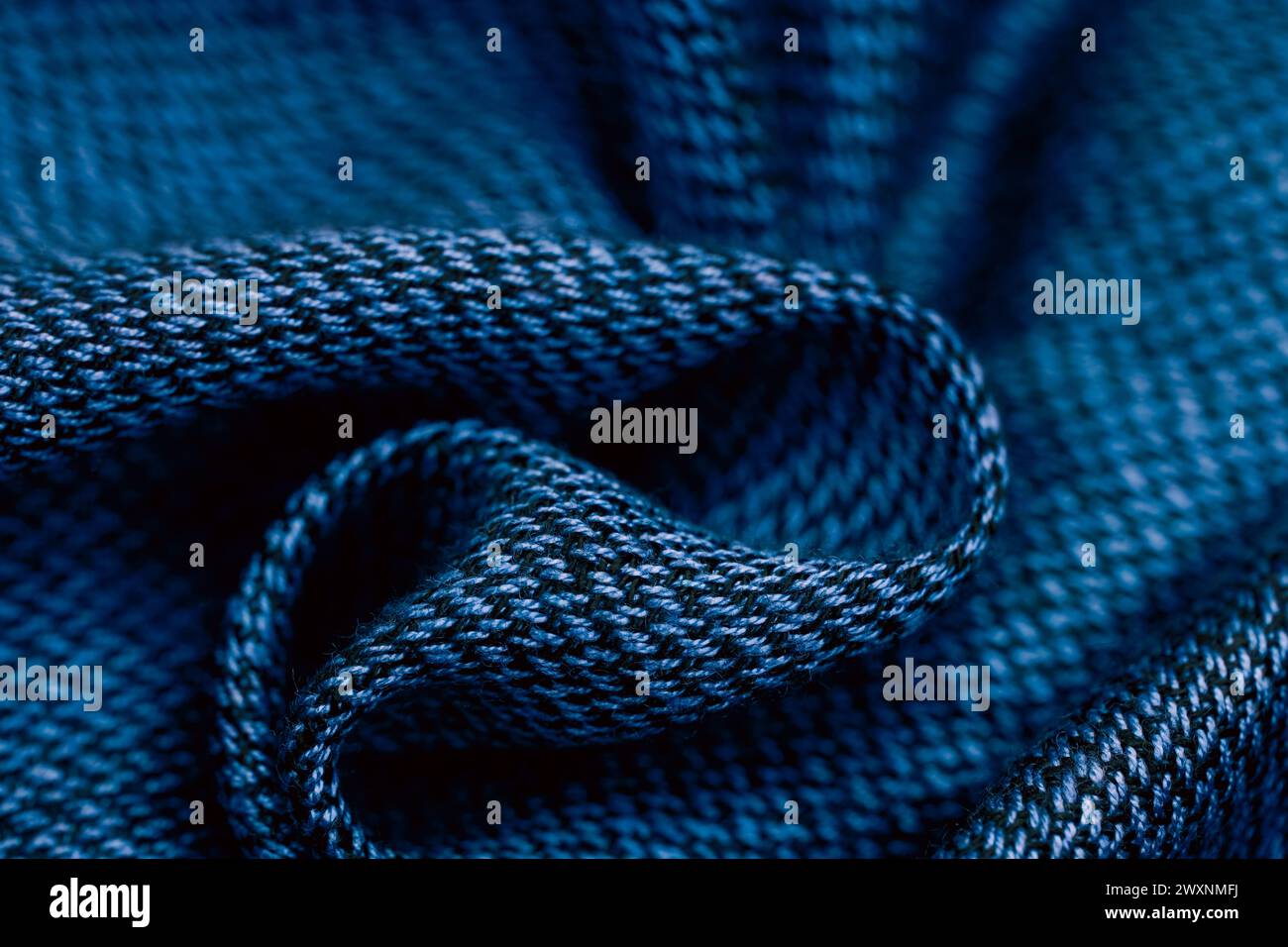 A blue and black fabric with delicate pattern Stock Photo - Alamy