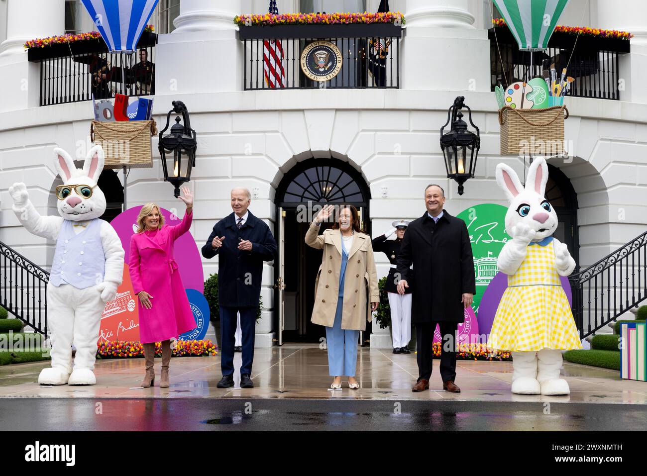 Washington, United States. 01st Apr, 2024. (L to R); US First Lady Jill ...