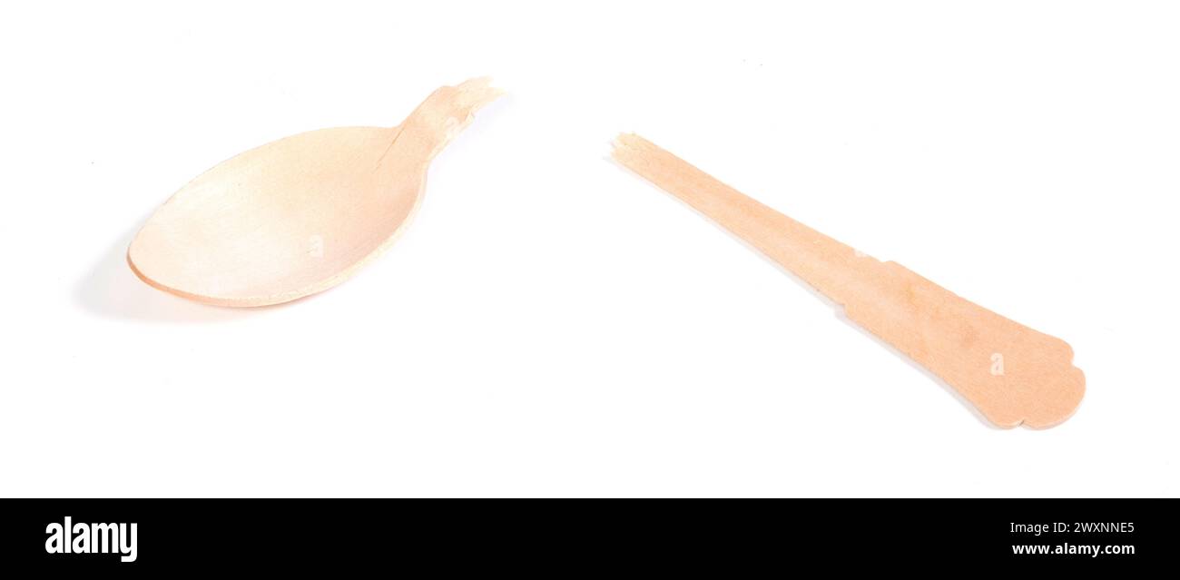 Wooden spoon made of wood timber material, isolated on white Stock ...